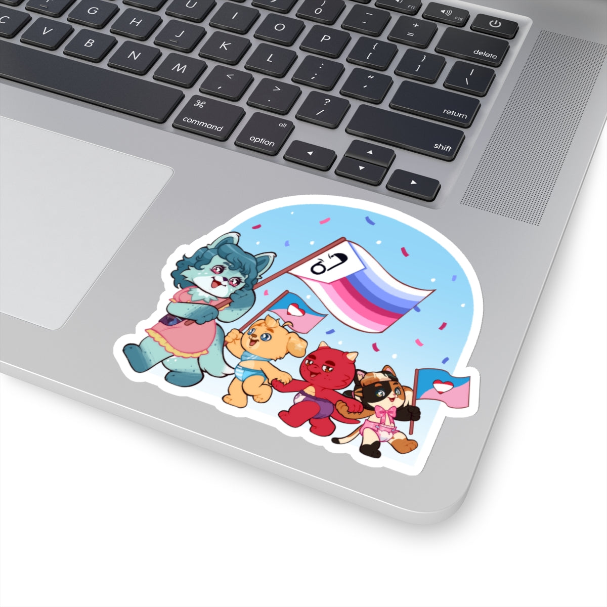 ABDL Vinyl Stickers | ABDL and Littles Pride Sticker | Crinkle Kit
